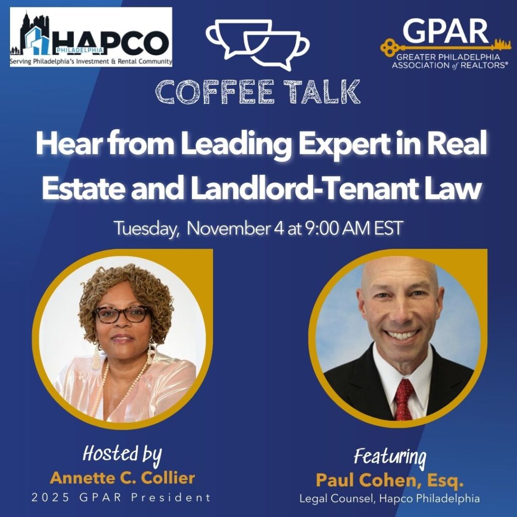 Coffee Talk with Paul Cohen, Esq., - Greater Philadelphia Association ...